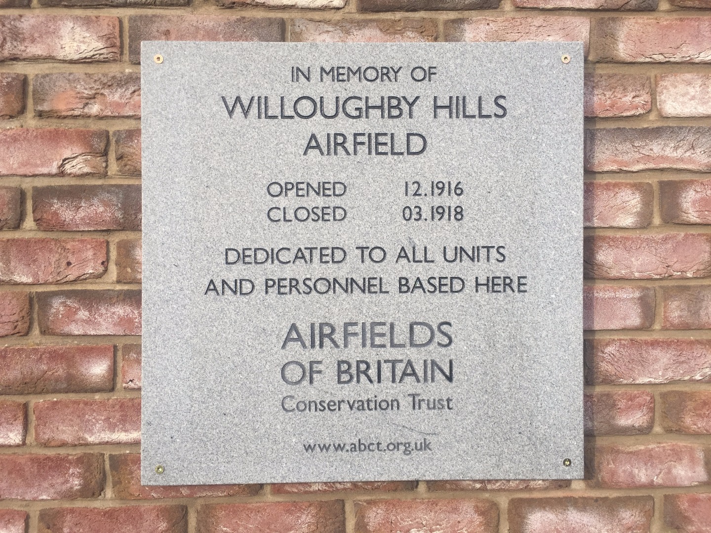 WW1 Home Defence Airfields Commemorated - Airfields of Britain ...